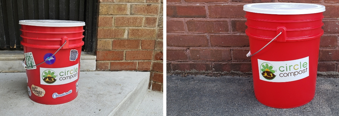 5 gallon compost bucket | Circle Compost | Food Scraps, Leaf Pickup ...